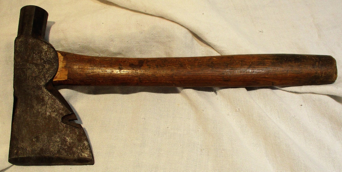 Hatchet or Ax, Hand Made and Hand Forged Antique Axe, Early Stanley ...