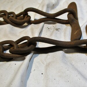 Hog Turner Chain and Two Handles Piglet Turner Large Forged - Etsy
