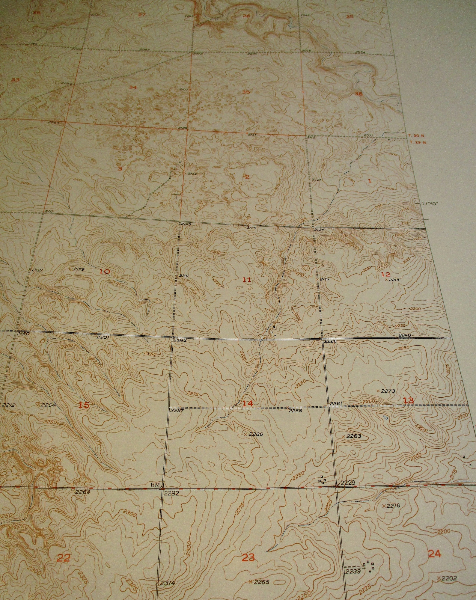 1950 Montana Antique Topographical Map Johnson Lake - Etsy