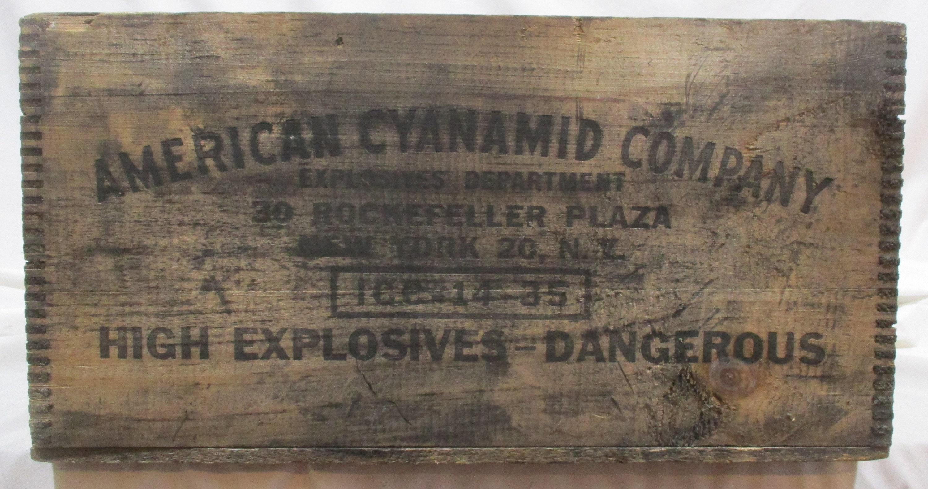 Dynamite Box, Antique Box, Old Wood Crate, American Cyanamid Company ...