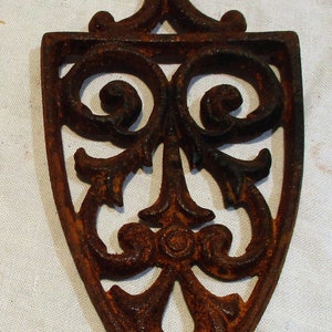 Trivet, Iron Press Stand, Cast Metal Stand, Iron Holder, Scroll and ...