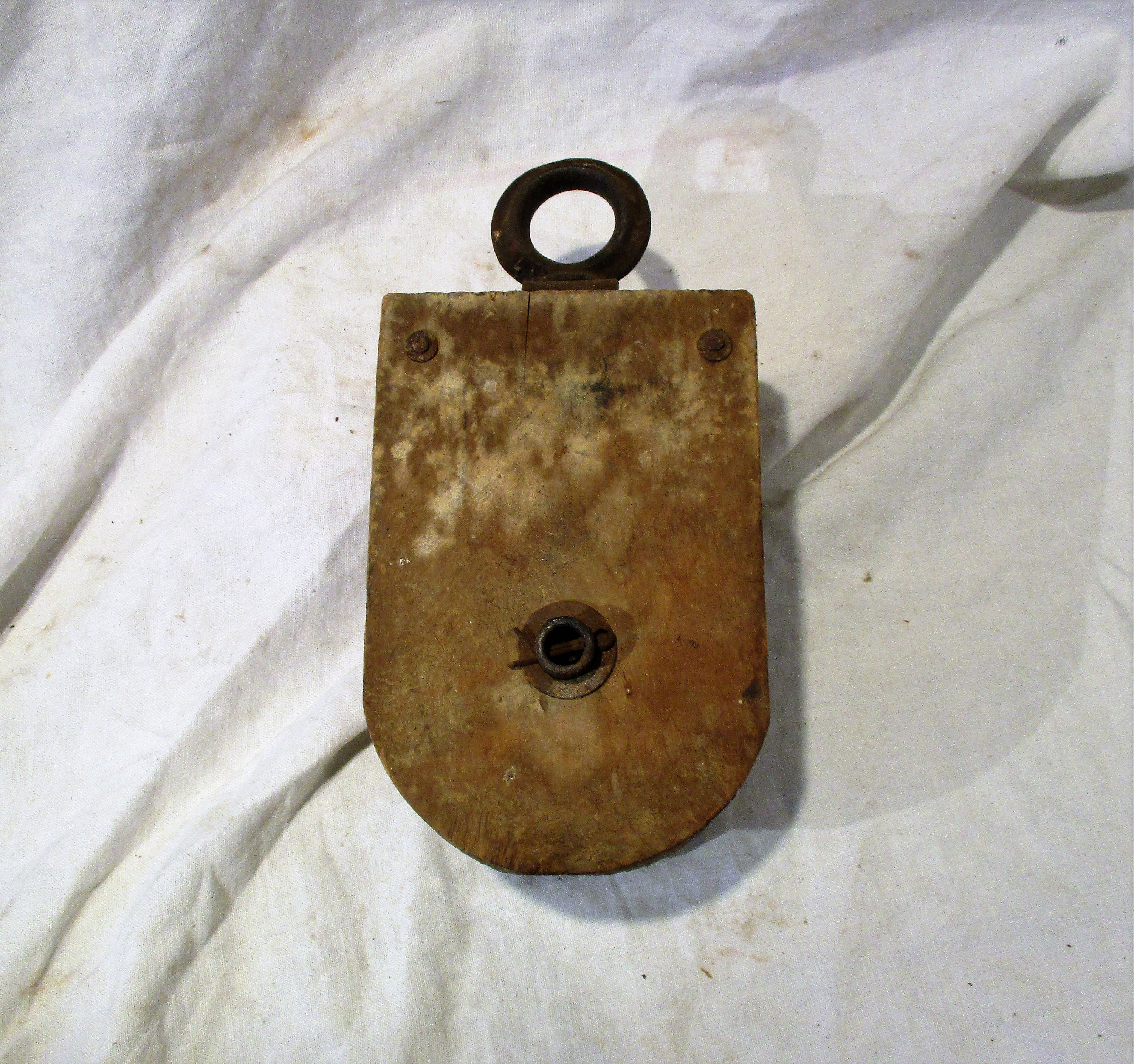 Antique Pulley Old Metal and Wood Farm and Barn Salvage | Etsy