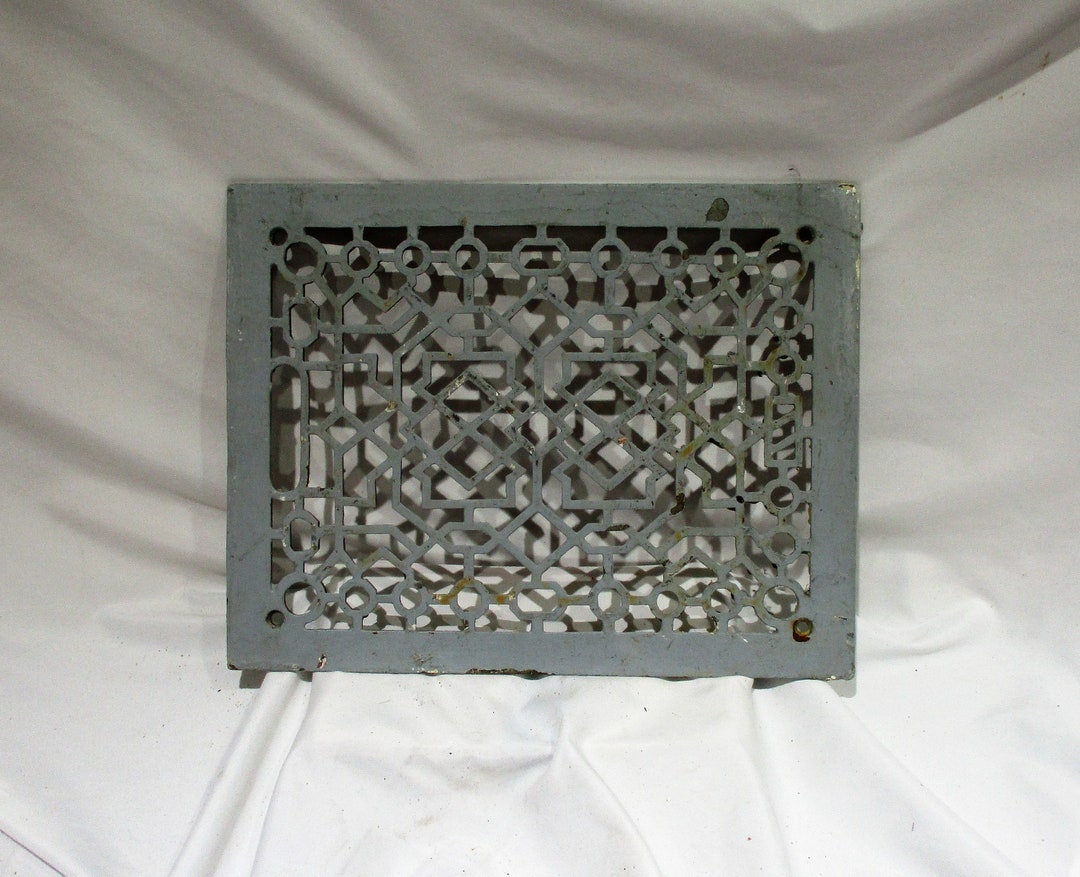 Vent Grate Cover or Radiator Grate Cover, Rectangular Cast Iron Factory ...
