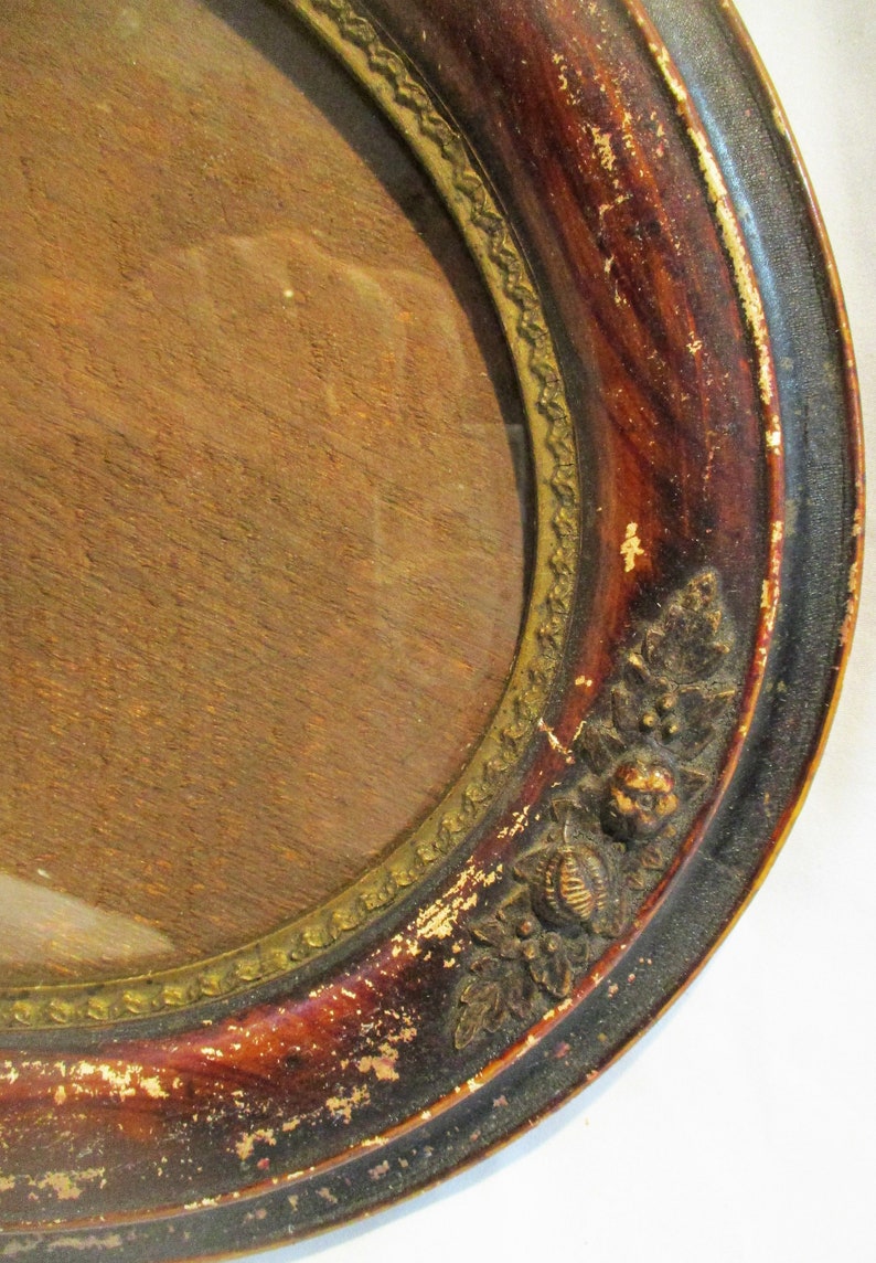 Wood Oval Picture Frame Rococo 19th Century Unusual Compact - Etsy