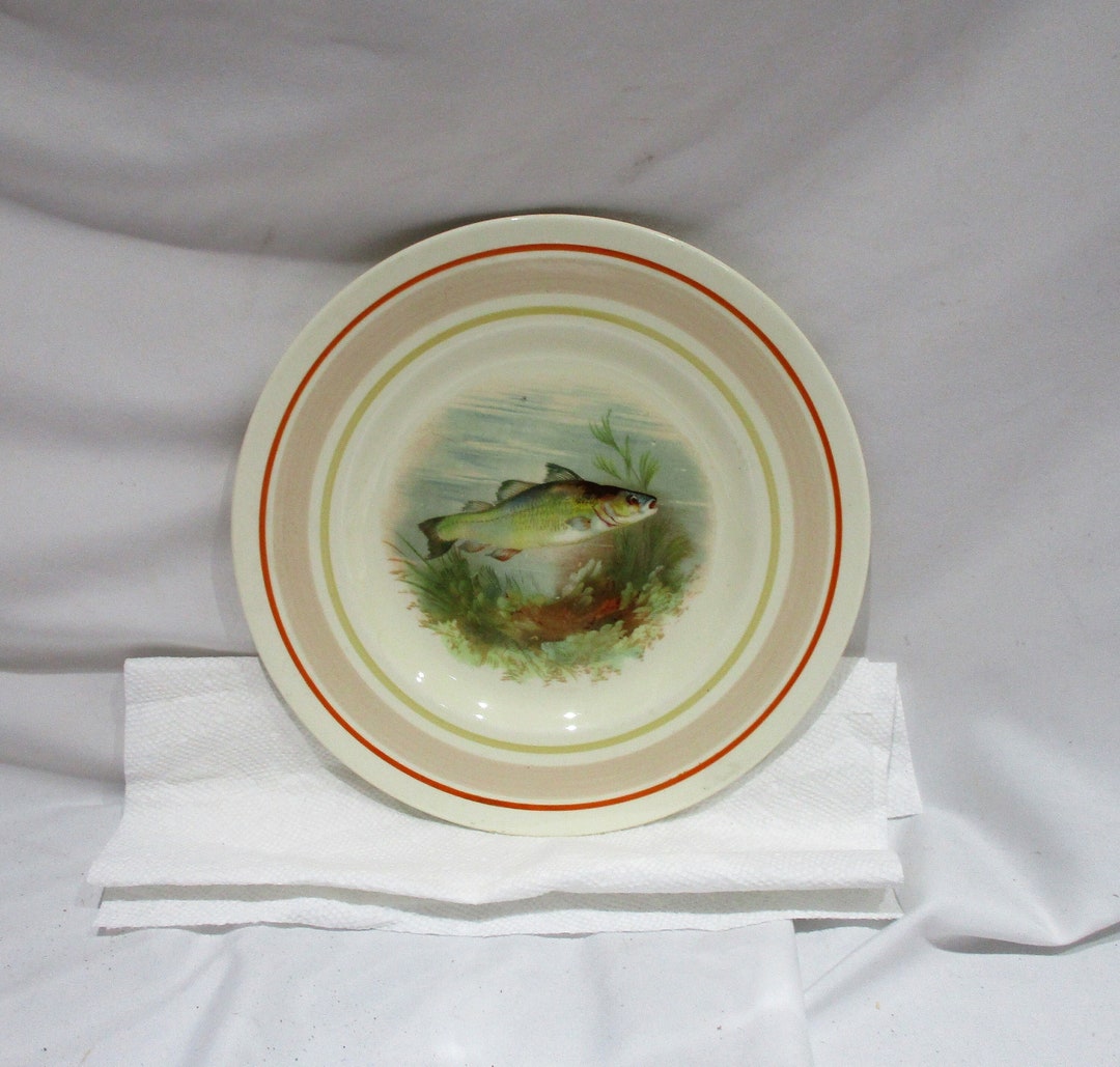 Fish Plate Vintage English Ivory Ware Susie Cooper Vintage - Etsy