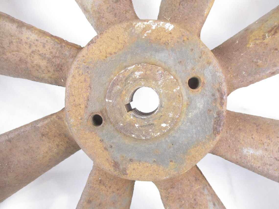 Industrial Flywheel: 15" Heavy Factory Pulley Wheel, Salvage Decor - Etsy