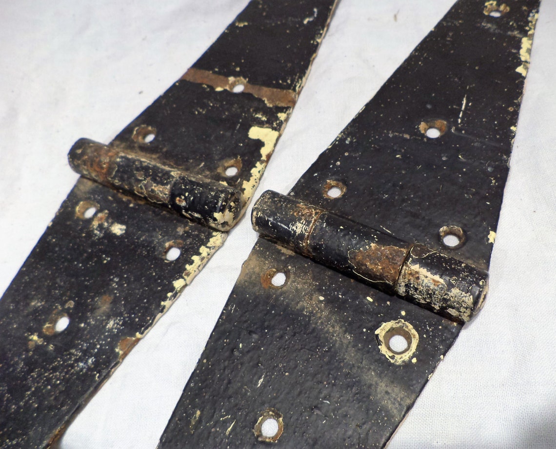 Barn Hinges Heavy Duty Large Farm Hinges Circa 1940s - Etsy