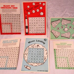 Space Age Math Games, Vintage Children's Games, Retro Educational and ...