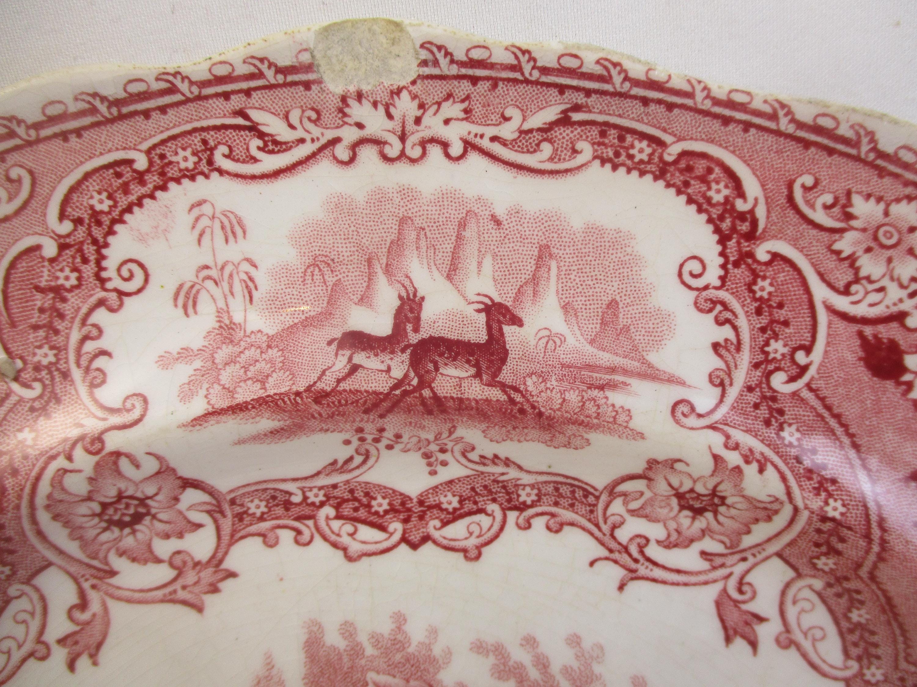 Antique Transferware Plate: William Adams & Sons, Columbus Series ...