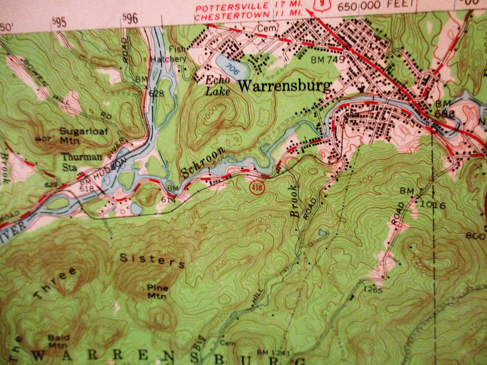 1955 Maps of New York State Joined Harrisburg and Lake - Etsy