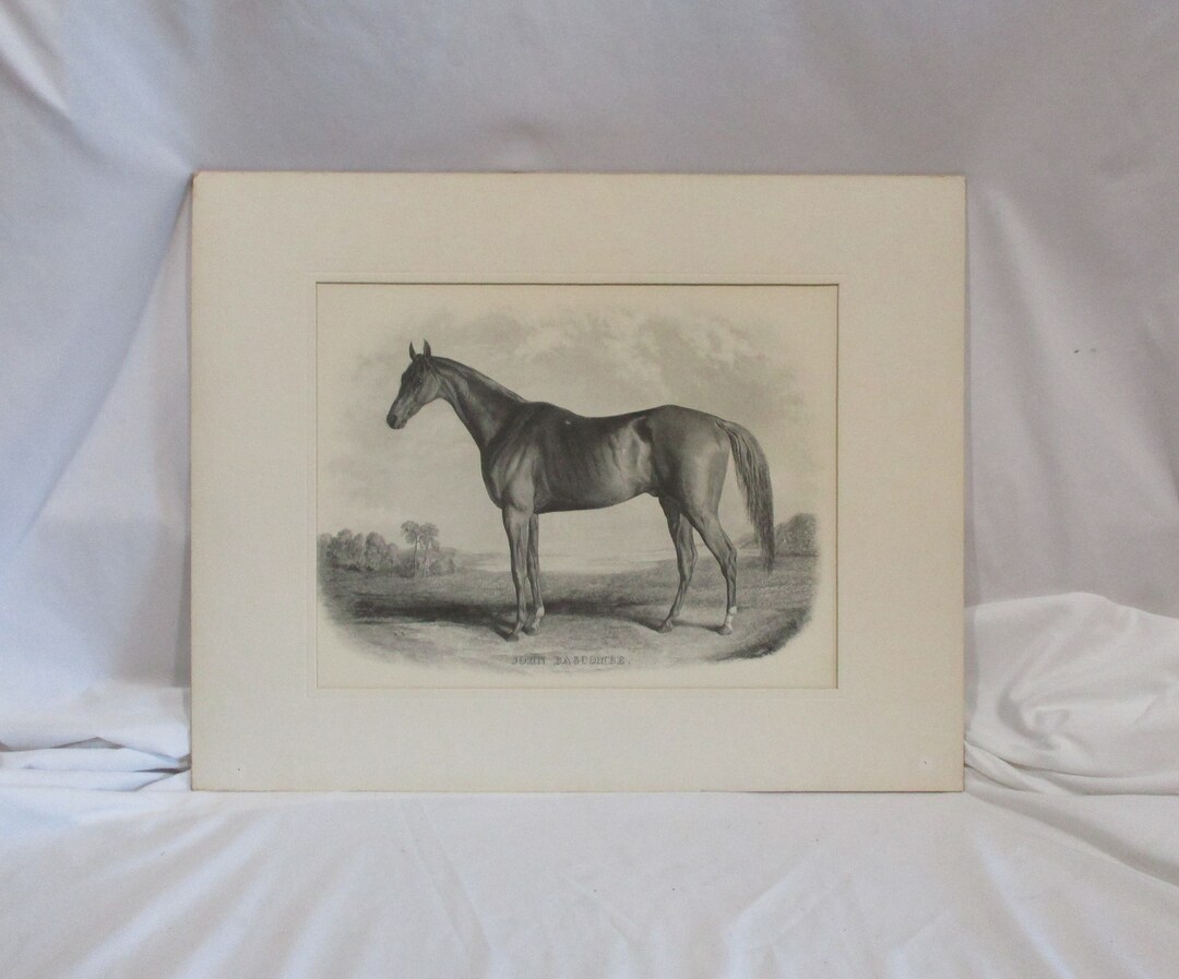Large Portrait of John Bascombe, American 19th Century Thoroughbred ...