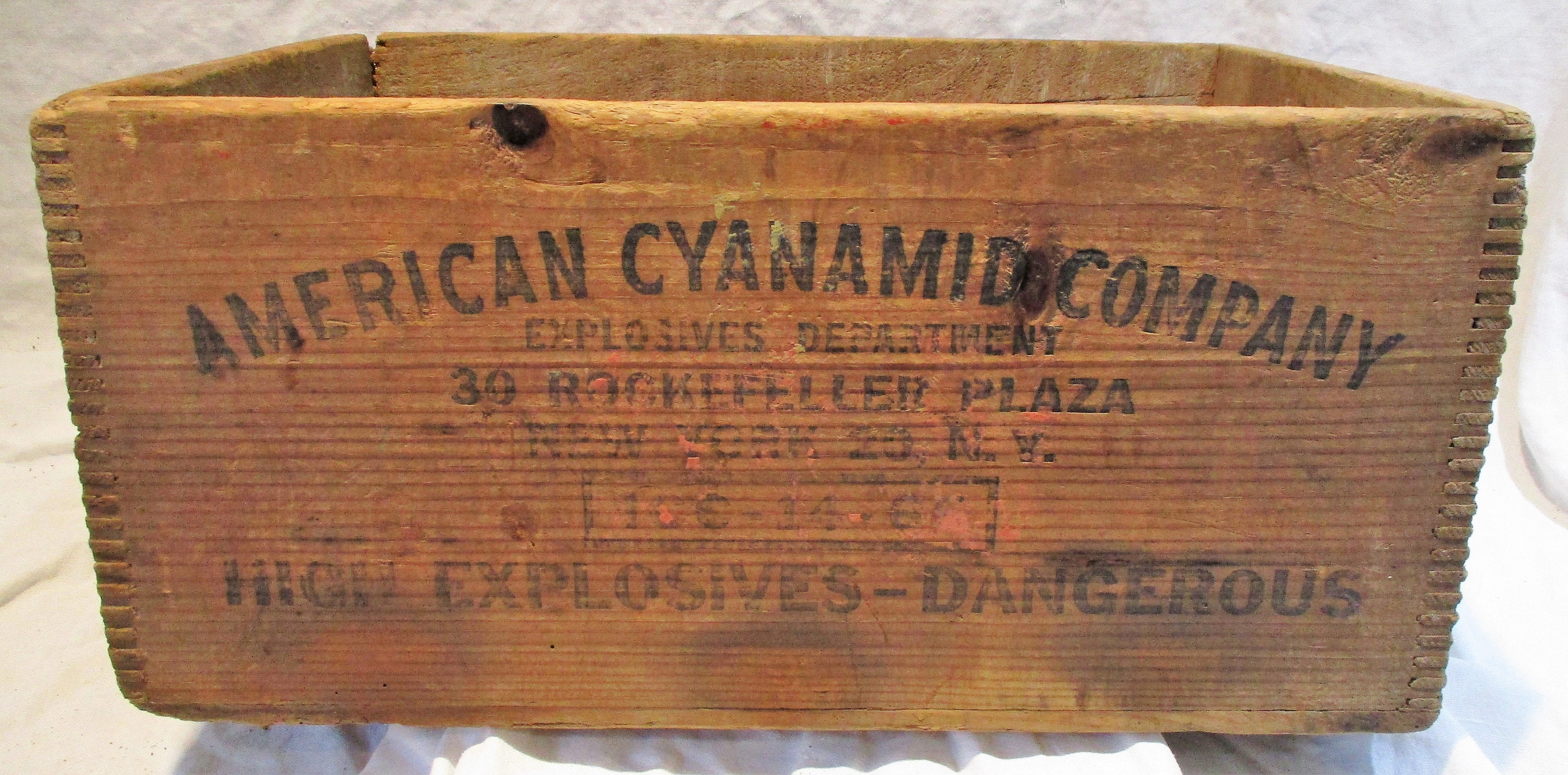 Dynamite Box Antique Box Old Wood Crate American Cyanamid | Etsy