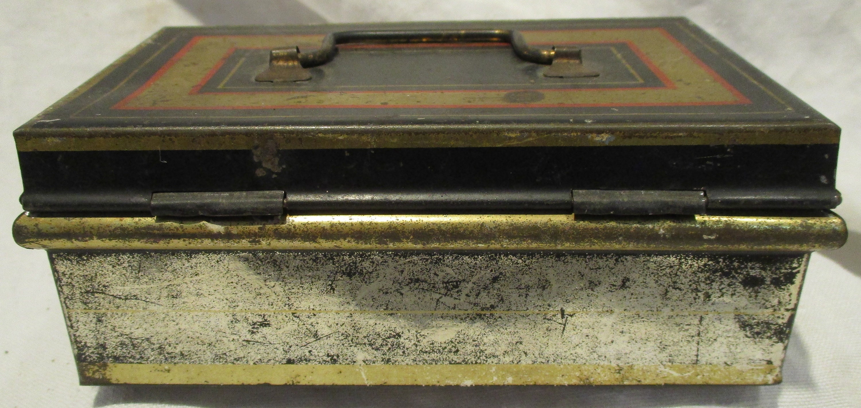 Cash Box Antique Metal Cash Drawer Old Bankers Box Unusual | Etsy