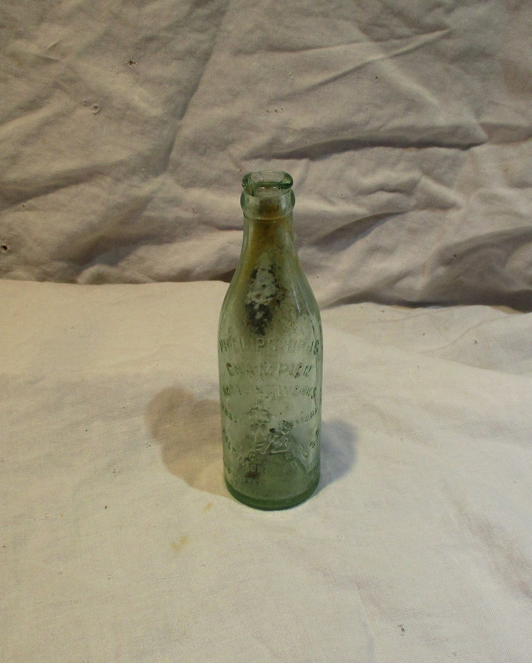 Glass Bottle, Antique Baltimore Green Bottle, Phillips Brothers ...
