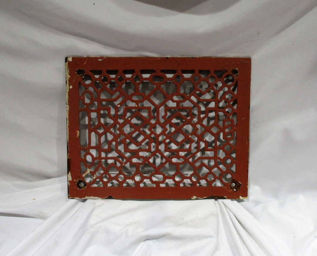 Vent Grate Cover or Radiator Grate Cover, Rectangular Cast Iron Factory ...