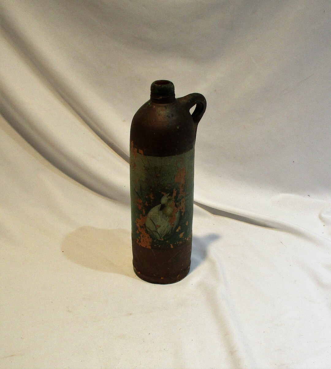 Antique German Stoneware Jug: Folk Art Hatching Chicken Decor - Etsy