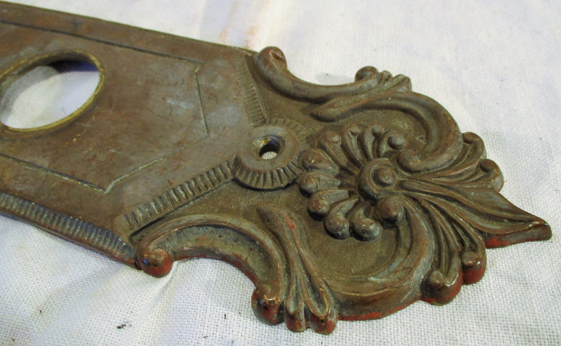 Brass Door Latch Plate Antique Door Lock Hardware Old - Etsy