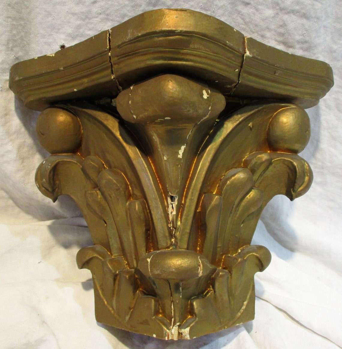 Rococo Column or Capital Fragment Old Gilded Architectural - Etsy