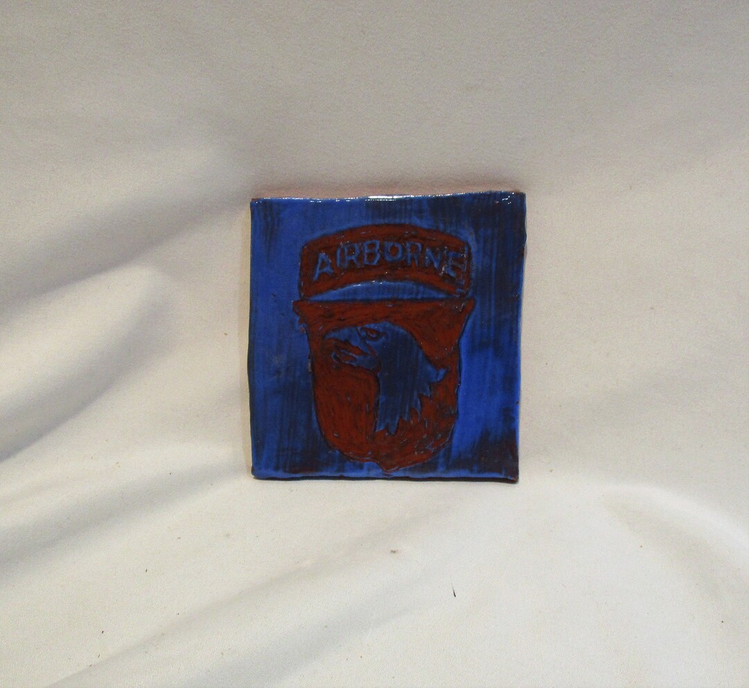 United States Military Hand Made Tile, Special Forces Airborne, Vintage ...