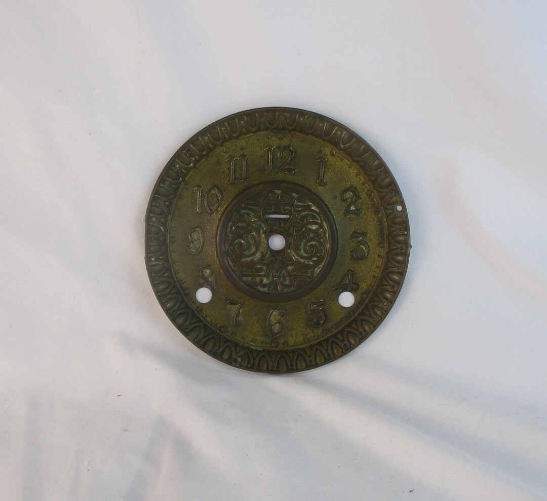 Clock Face, Stylized Arabic Numerals, Unusual Gothic Font, Unmarked ...