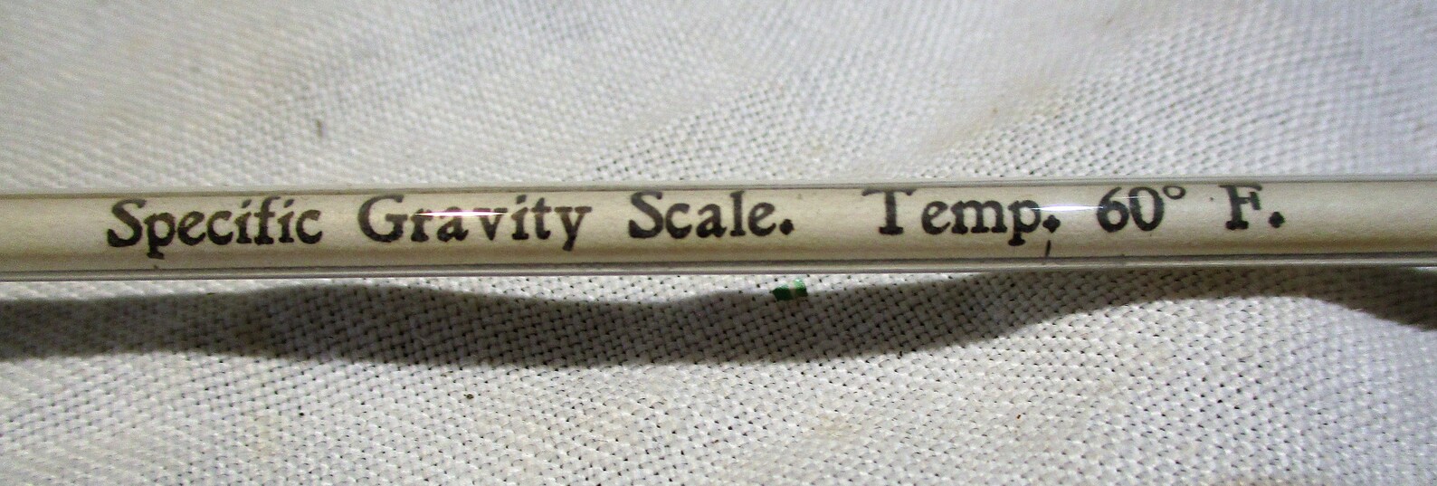 Hydrometer or Lactometer, Specific Gravity Gauge, Large Antique ...