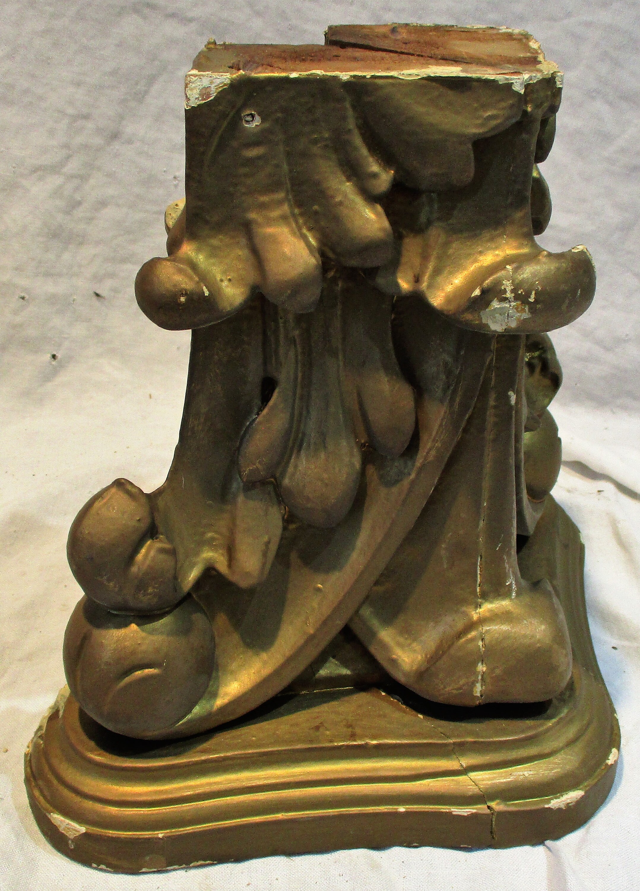 Rococo Column or Capital Fragment Old Gilded Architectural | Etsy