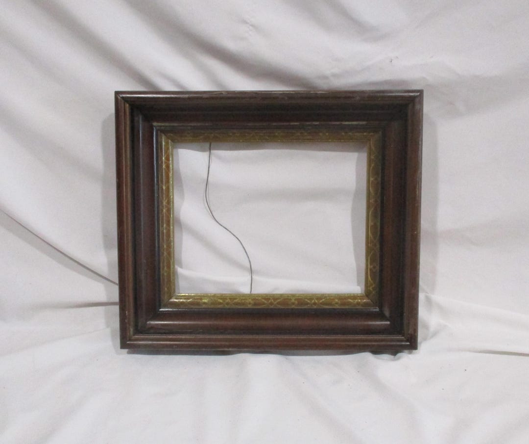 Wood Picture Frame, 1800s Walnut East Lake or Victorian Picture Frame ...
