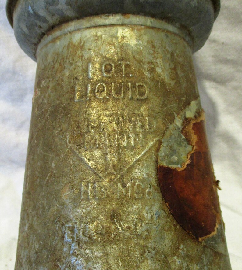 Quart Oil Can Vintage Petroliana Old Galvanized Can - Etsy