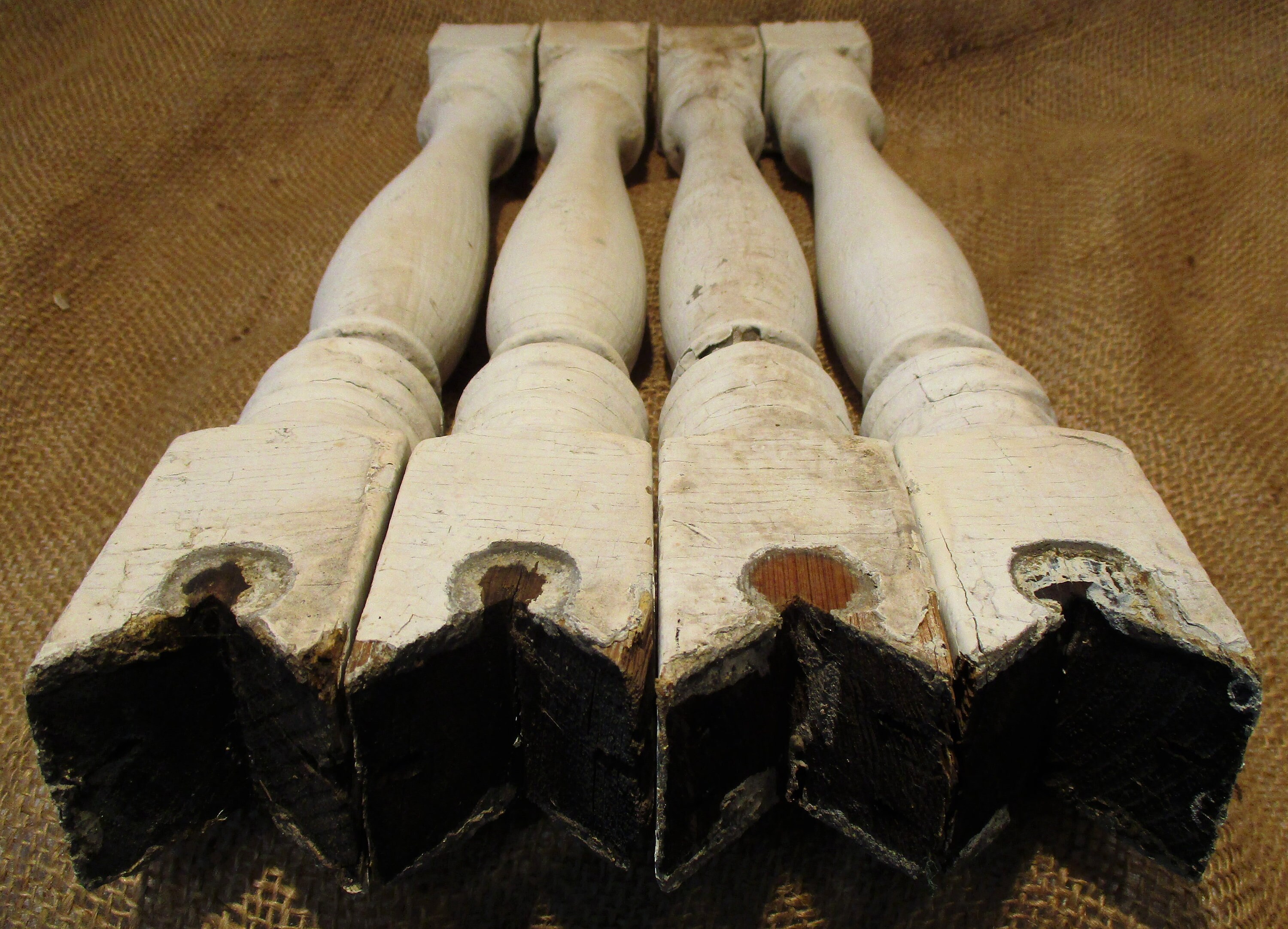 Balusters Architectural Salvage Old Set of 4 Repurpose as | Etsy