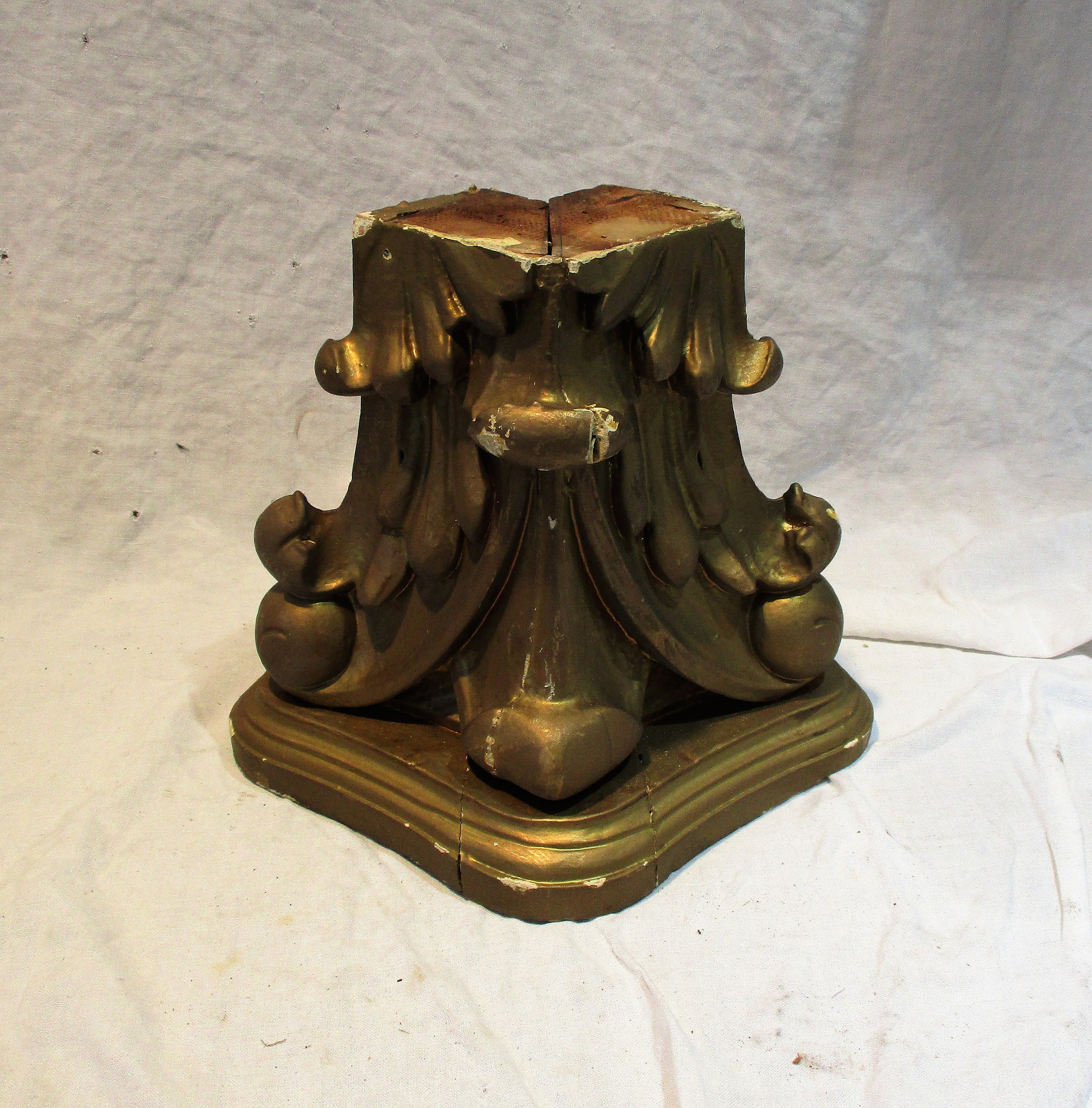 Rococo Column or Capital Fragment Old Gilded Architectural | Etsy