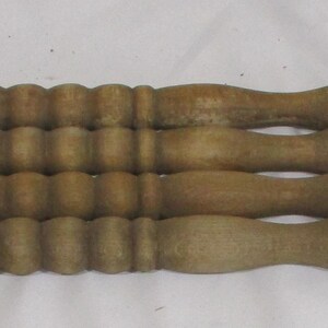 4 Spindles, Chair or Furniture Parts, Hand Turned Stretchers, Chair ...