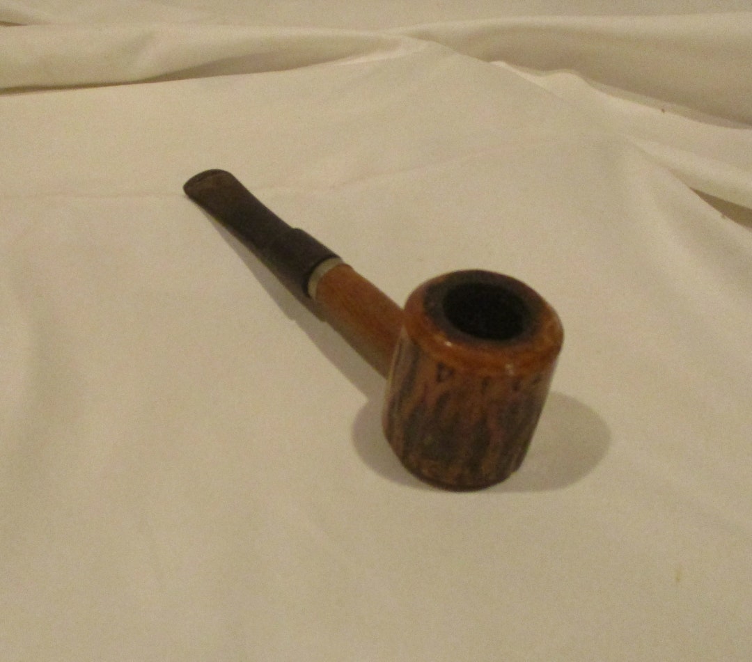 Pipe, Old Wood Bark in the Corn Cob Style, Vintage Pipe Tobacco Pipe, Meerschaum, Smoking Pipe ...