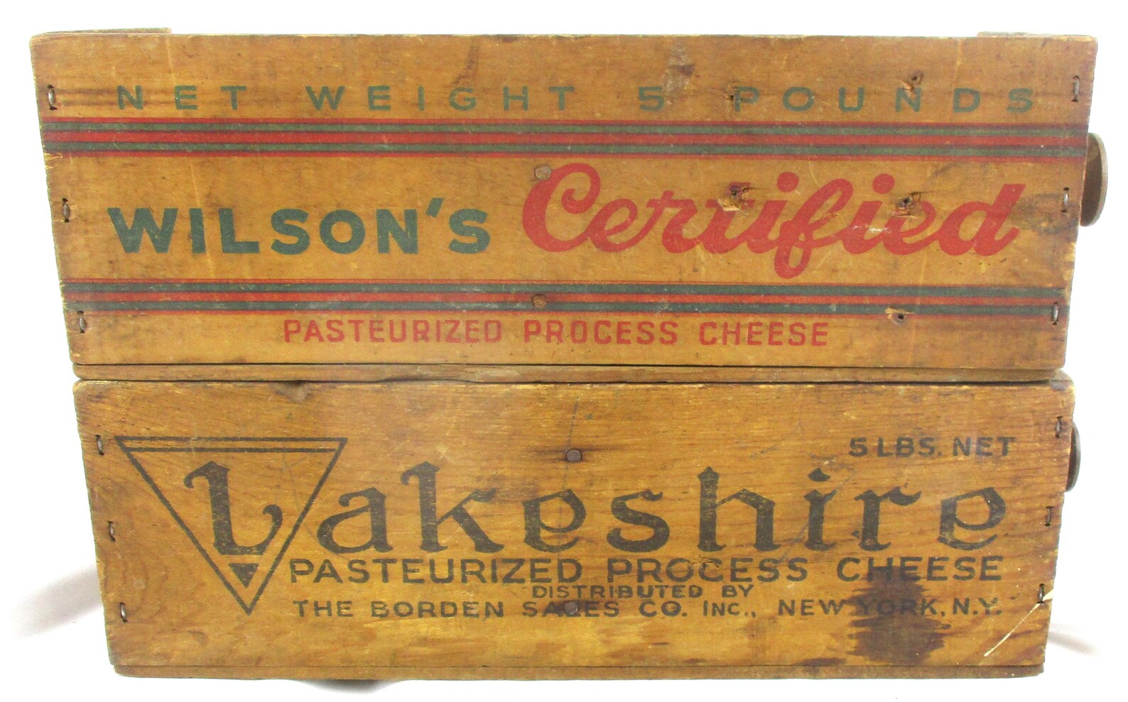 Repurposed Wood Cheese Crates: Vintage American Storage Drawers (set of ...