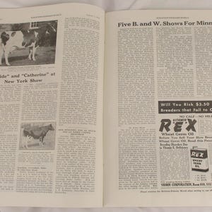 1939 Holstein Friesian World Magazine: Vintage Cattle Breeding - Etsy