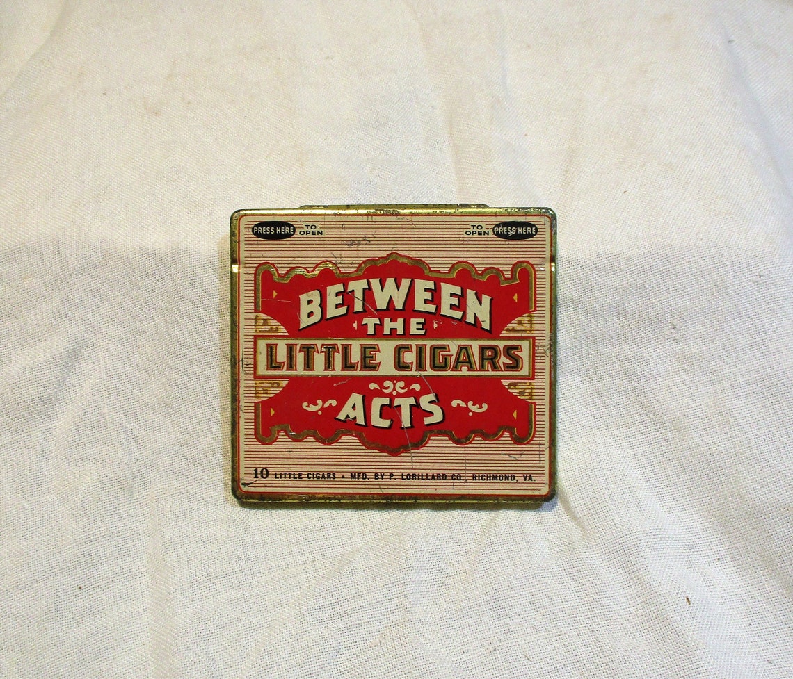 1930s Opera Cigar Tin Box Antique Early 1900s Decorative Tin | Etsy