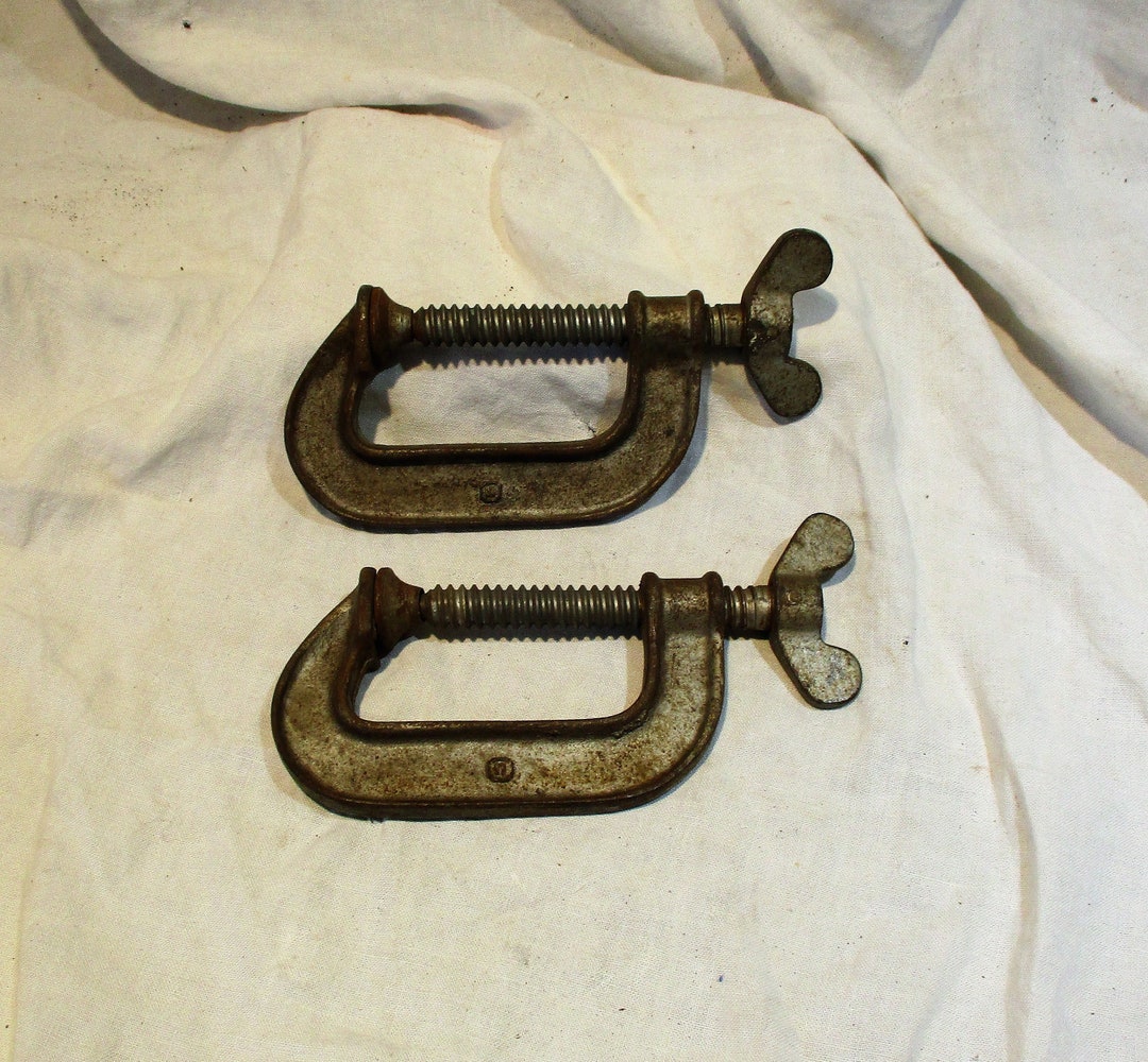 Bat Wing C Clamps, Malleable, Old 3 Inch C Clamps, Vintage Tools ...