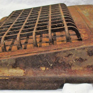 Vent Grate Cover or Radiator Grate Cover, Rectangular Cast Iron Factory ...