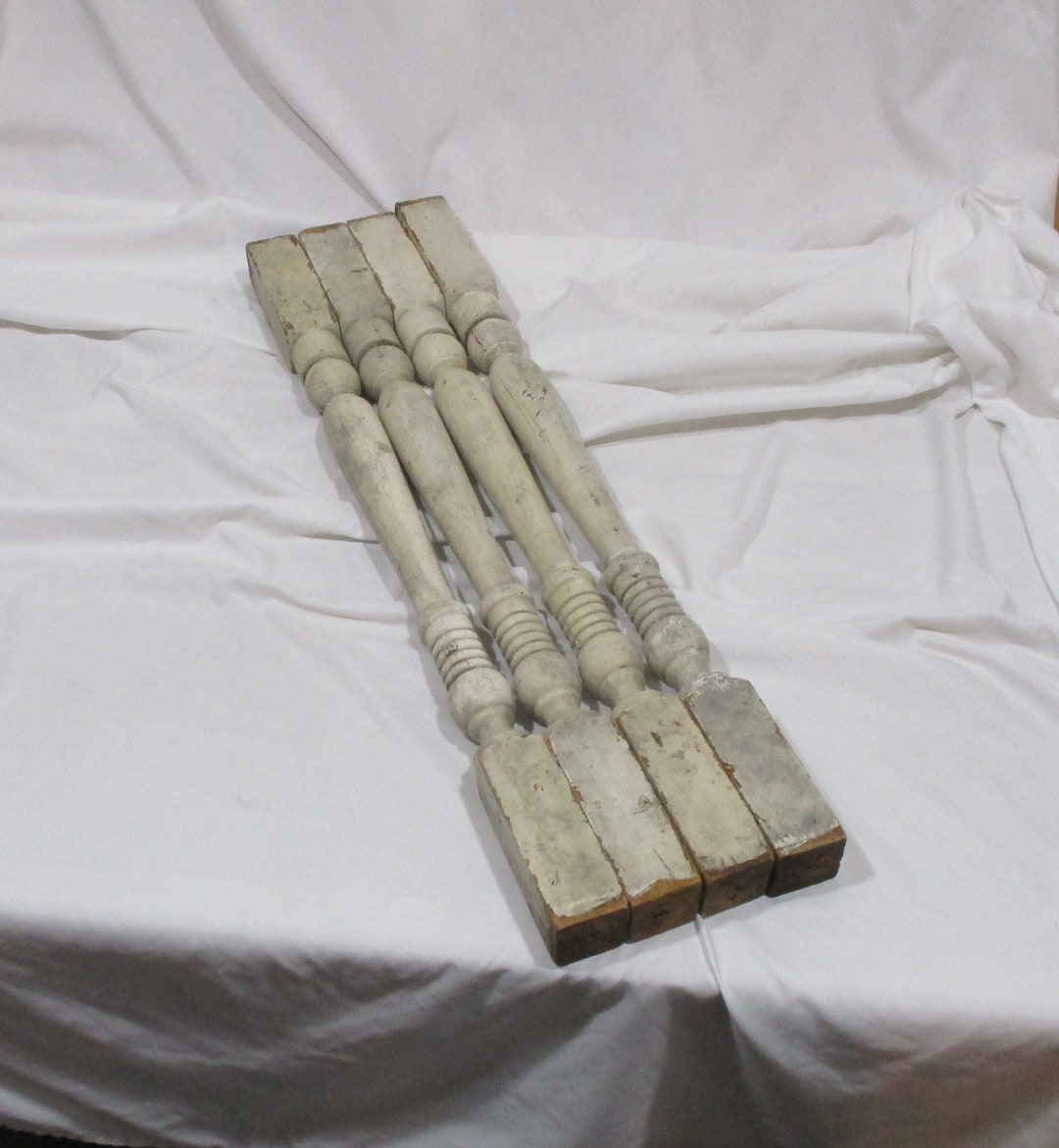 Balusters, Architectural Salvage, Old Set of 4, Elegant Tapered Design ...