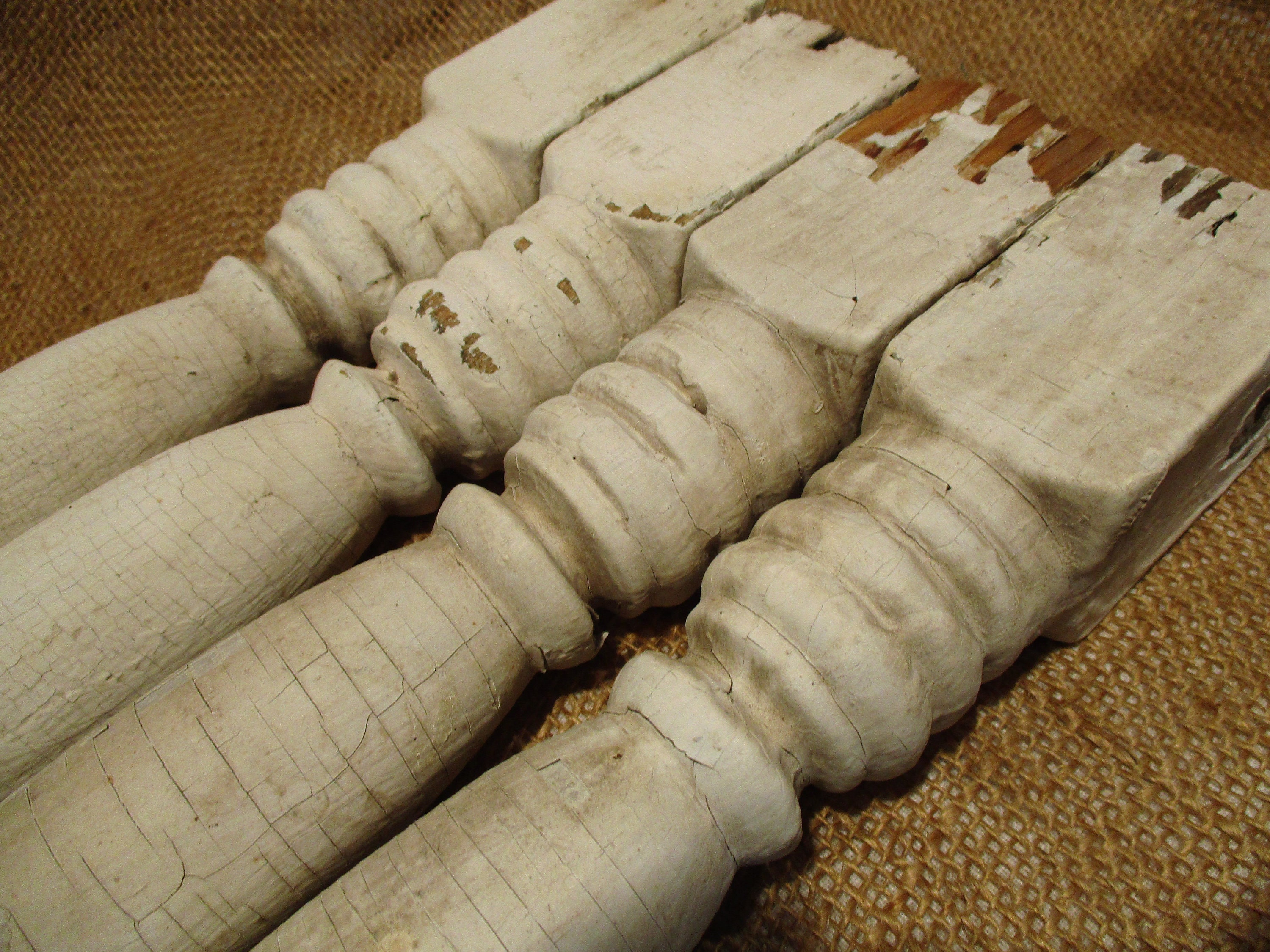 Balusters Architectural Salvage Old Set of 4 Repurpose as | Etsy