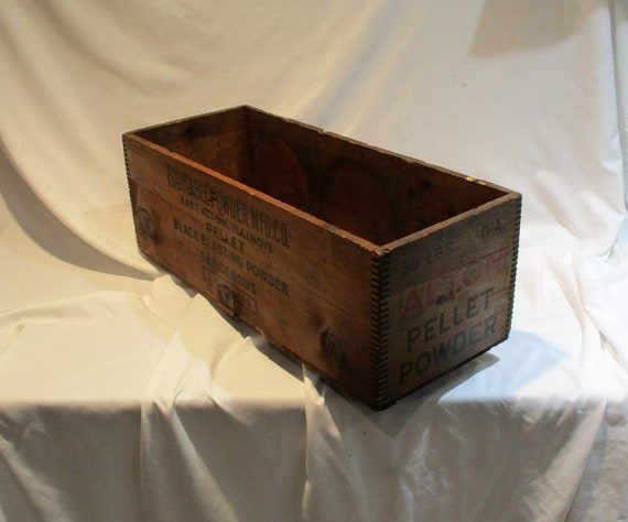 Explosives Box Antique Box Equitable Powder Company East - Etsy