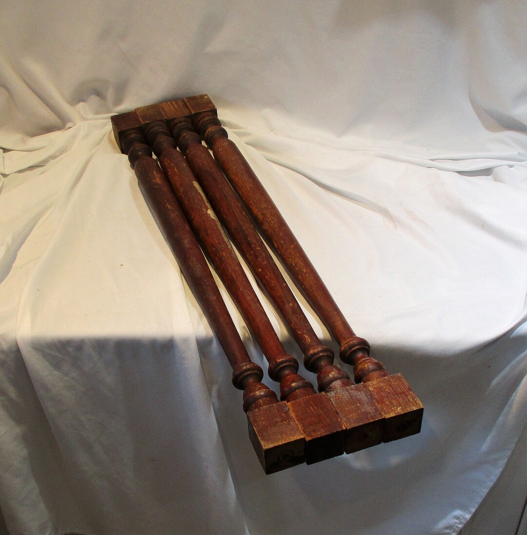 Balusters, Architectural Salvage, Arts & Crafts, Old Set of 4 ...