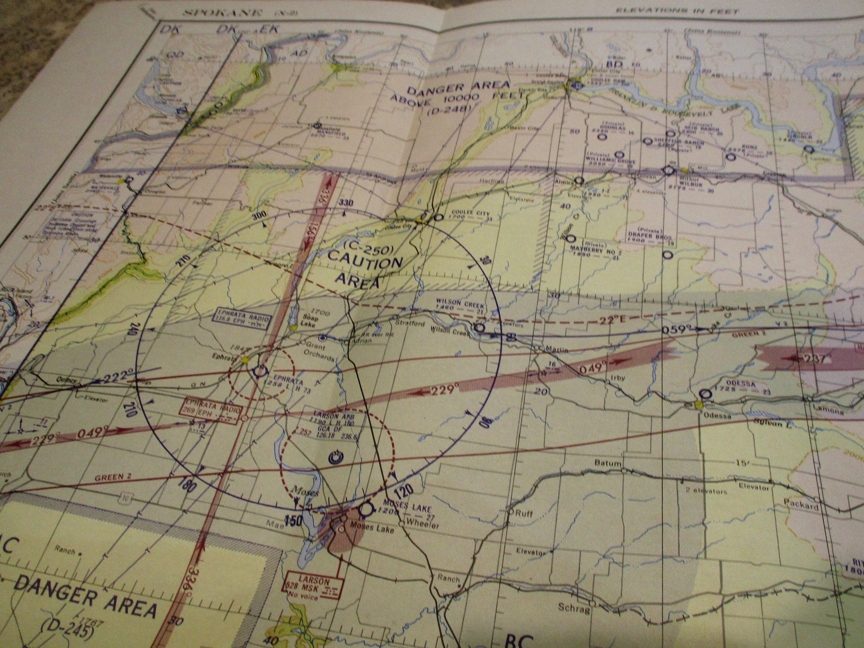 1954 Mapa de la Fuerza Aérea Mapa Aeronáutico Mapa del - Etsy México