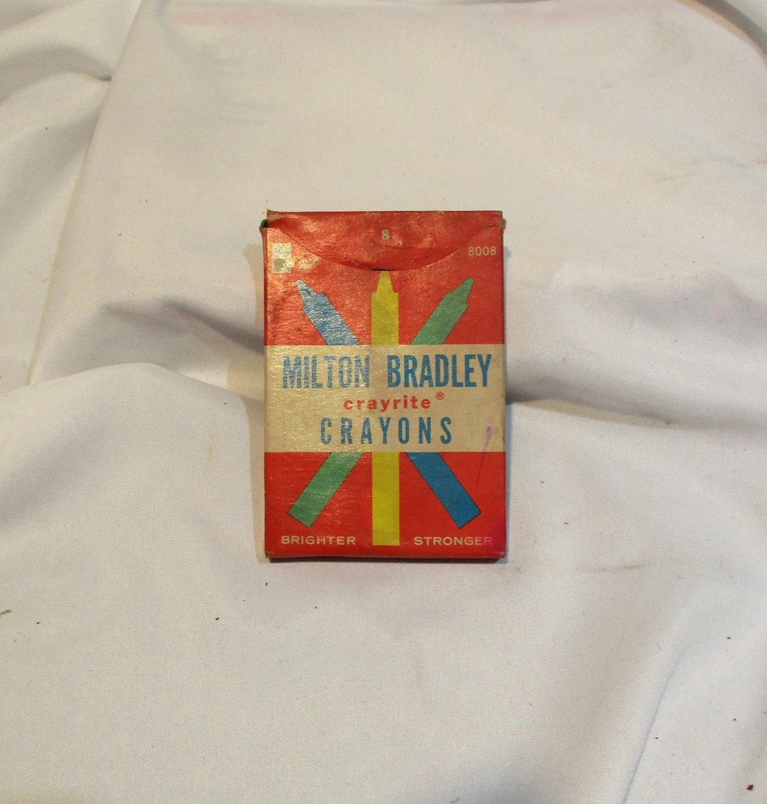 Crayrite Crayons, Box of 8 Original Crayons, Retro Mid Century Milton ...