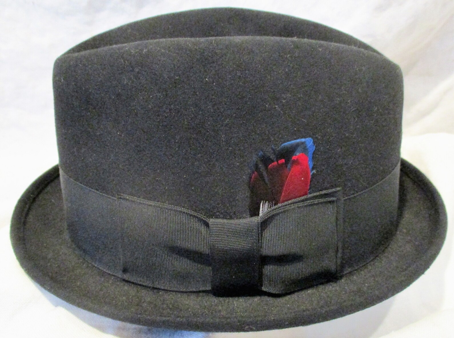 Vintage Hat Red Feather Fedora Hat Antique Millinery | Etsy