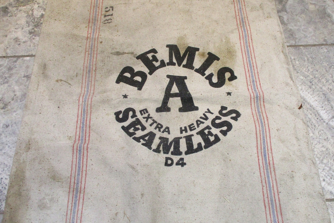 Canvas Sack, Bemis Seamless, Vintage Feed Bag, Old Country Textile - Etsy