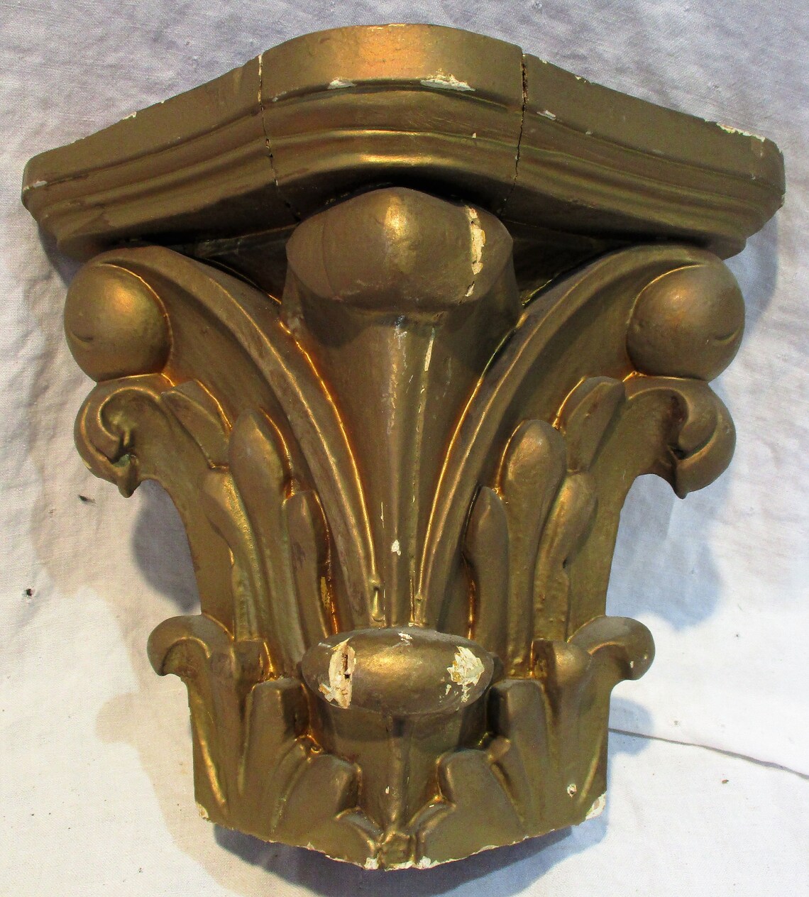 Rococo Column or Capital Fragment Old Gilded Architectural - Etsy