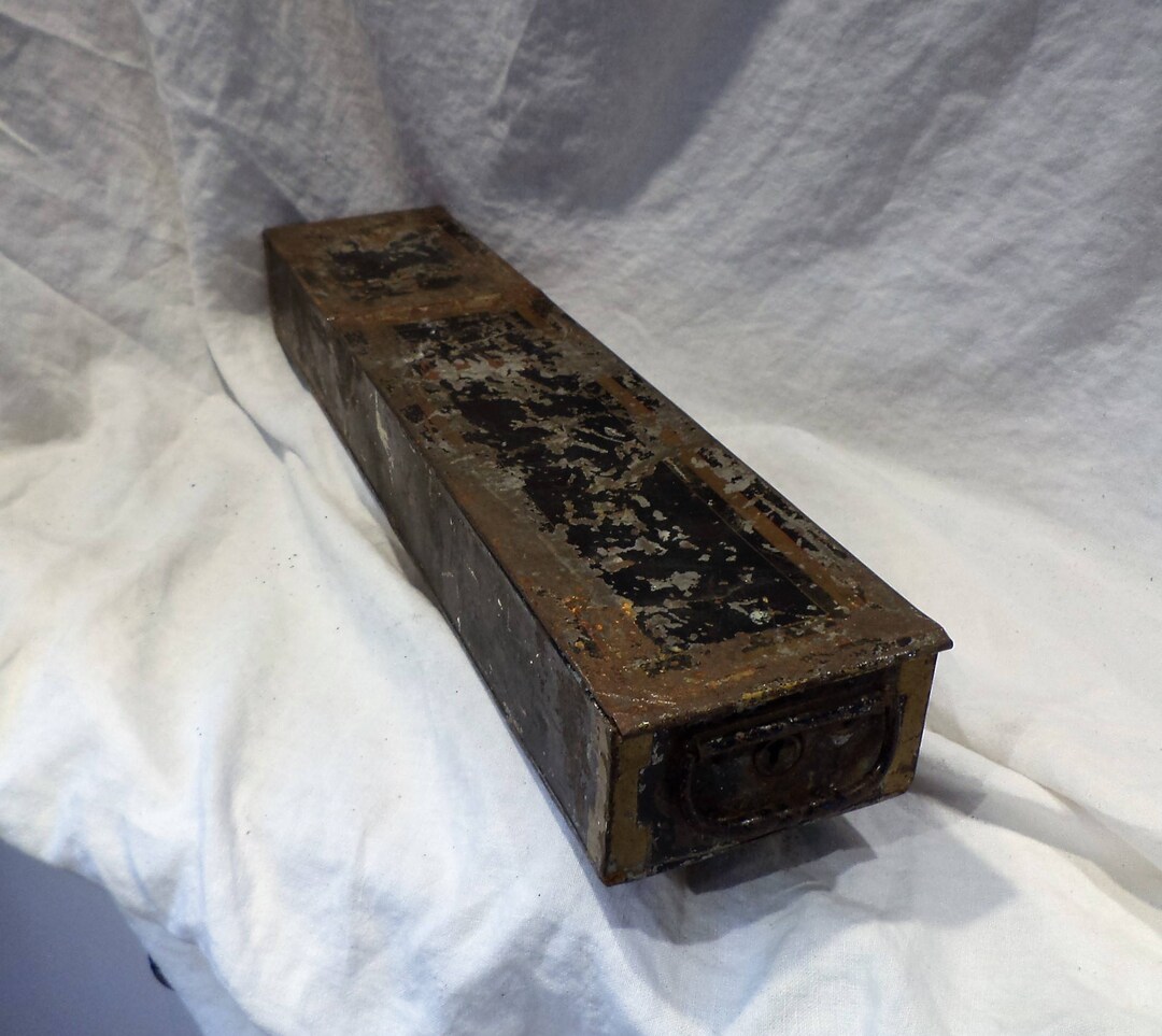 Safety Deposit Box, Antique Metal Cash Drawer, Old Bankers Box - Etsy