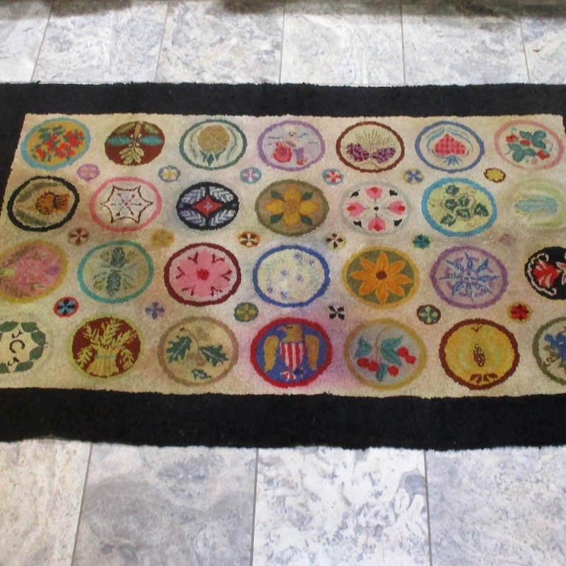 Wool Hooked Rugs - Etsy
