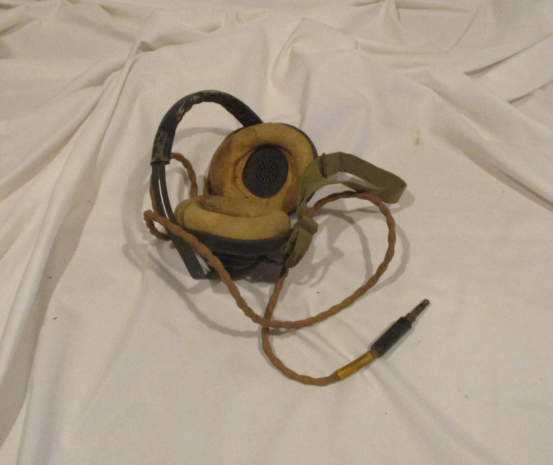 Vietnam Era Helicopter Radio Headset or Headphones, Aviator Radio ...