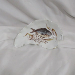 Fish Plate, Vintage Decorative Oyster-shaped Small Side Plate, Probably ...